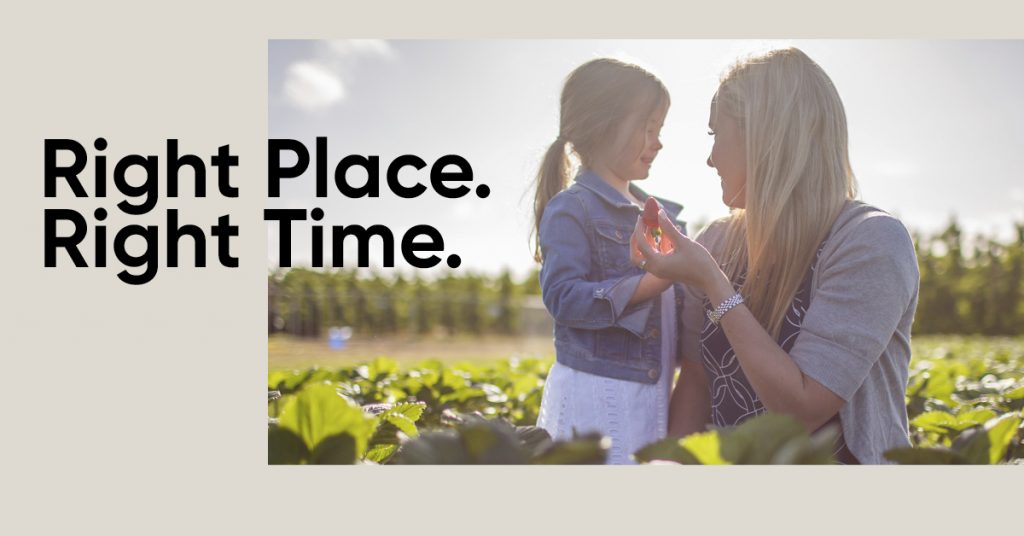 The right place, the right time. - Hillgrove